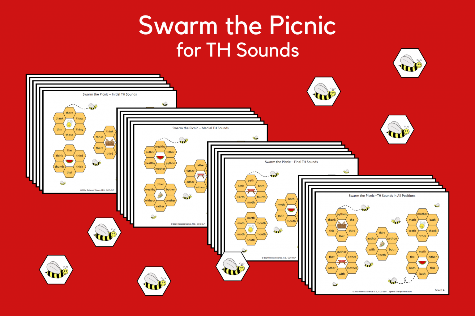 Swarm the Picnic for TH Sounds | Speech Therapy Ideas