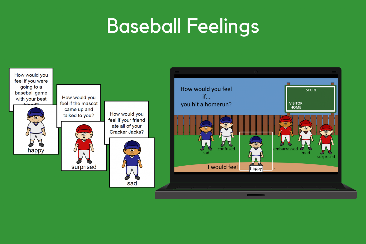 Baseball Feelings | Speech Therapy Ideas
