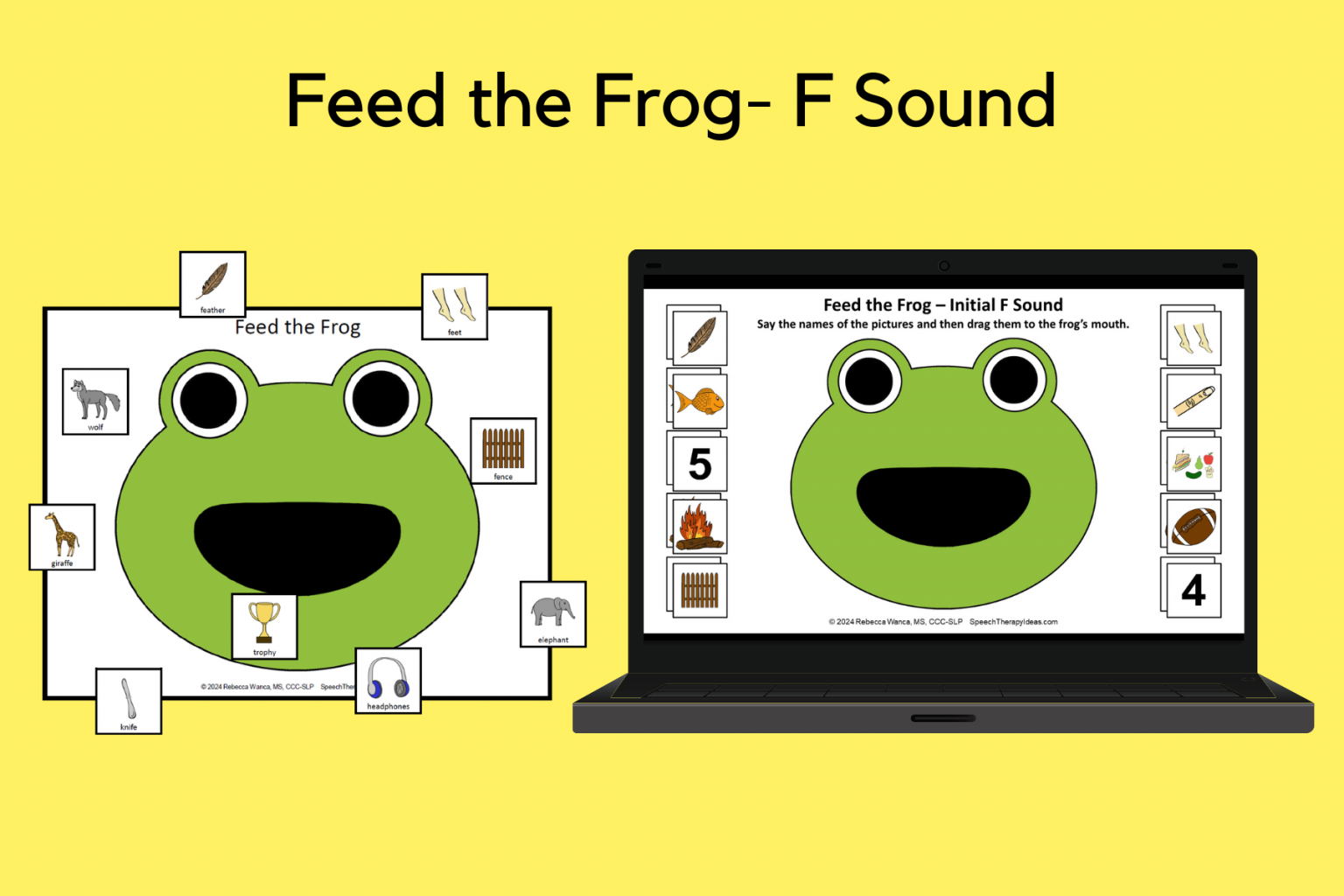 Feed the Frog – F Sound | Speech Therapy Ideas