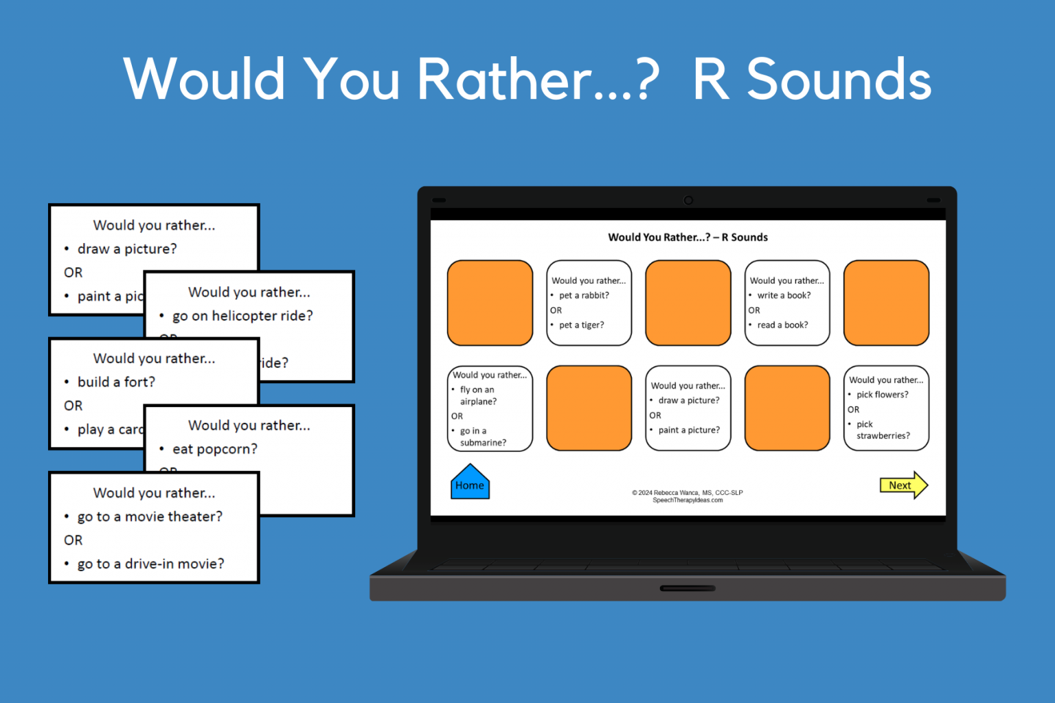 Would You Rather…? for R Sounds | Speech Therapy Ideas