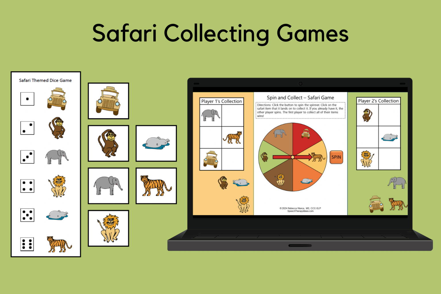 Safari Collecting Games | Speech Therapy Ideas