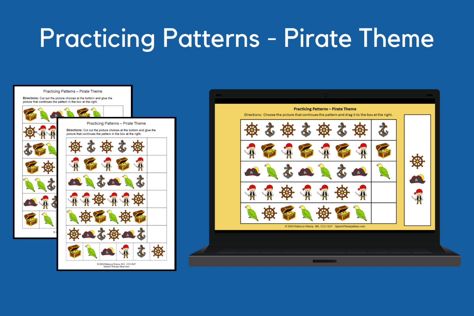 Practicing Patterns – Pirates Theme | Speech Therapy Ideas
