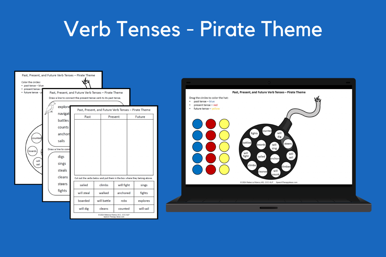 Verb Tenses – Pirate Theme | Speech Therapy Ideas