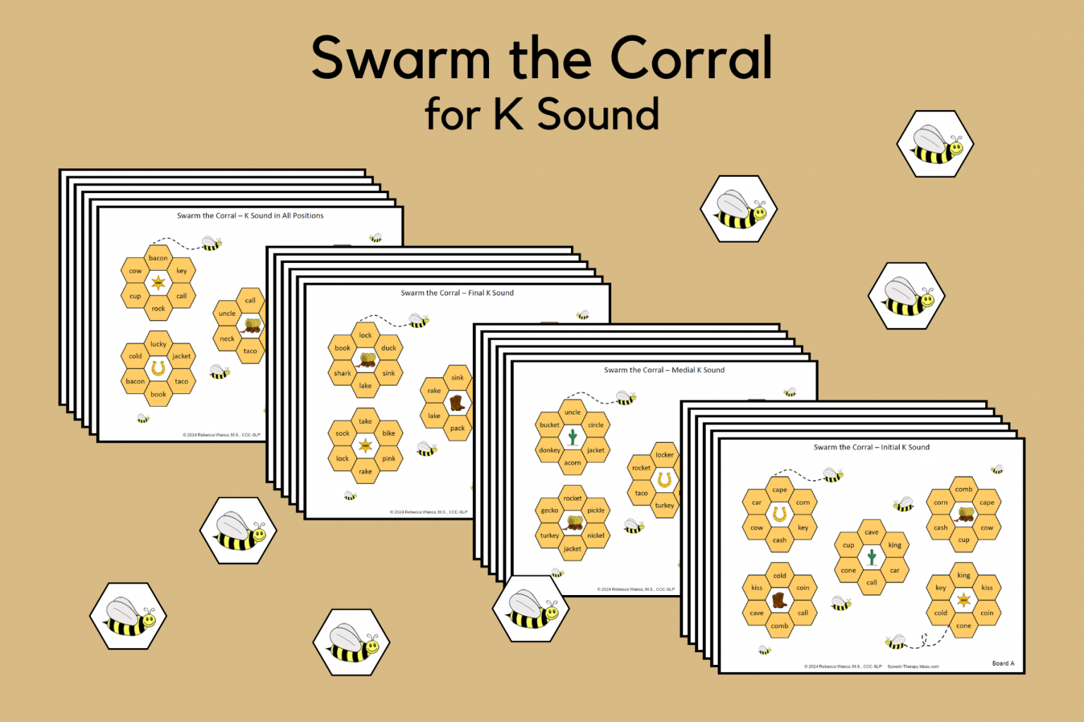 Swarm the Corral for K Sound | Speech Therapy Ideas