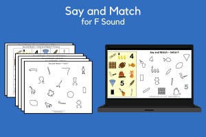 Say and Match for F Sound | Speech Therapy Ideas
