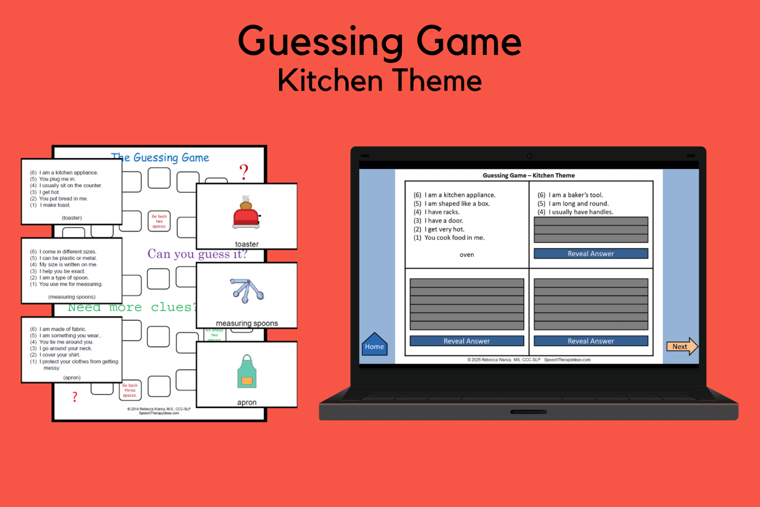 Guessing Game – Kitchen Theme | Speech Therapy Ideas
