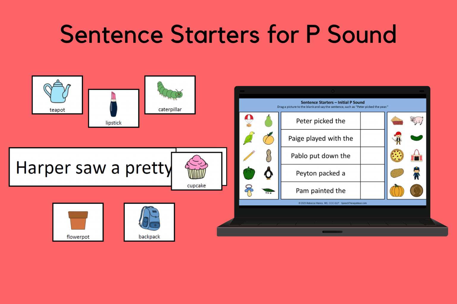 Sentence Starters for P Sound | Speech Therapy Ideas