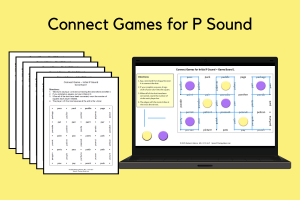 Connect Games for P Sound | Speech Therapy Ideas