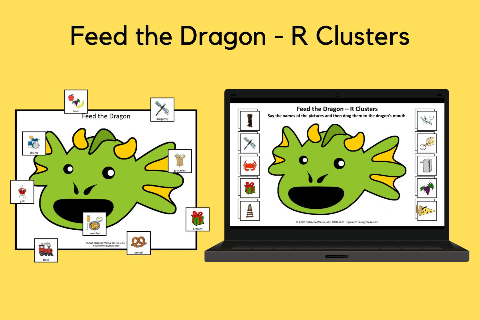Feed the Dragon – R Clusters | Speech Therapy Ideas