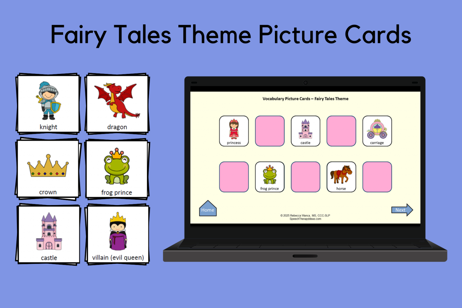 Fairy Tales Theme Picture Cards | Speech Therapy Ideas