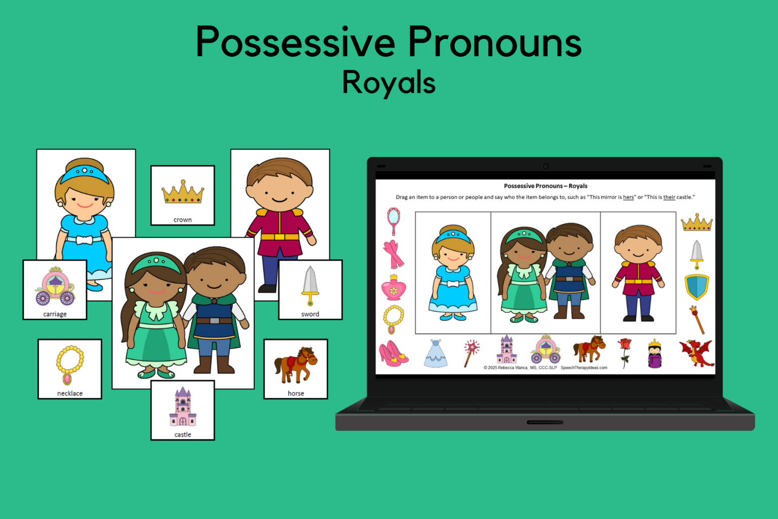 Possessive Pronouns – Royals | Speech Therapy Ideas