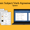 Basic Subject & Verb Agreement – Space Theme | Speech Therapy Ideas