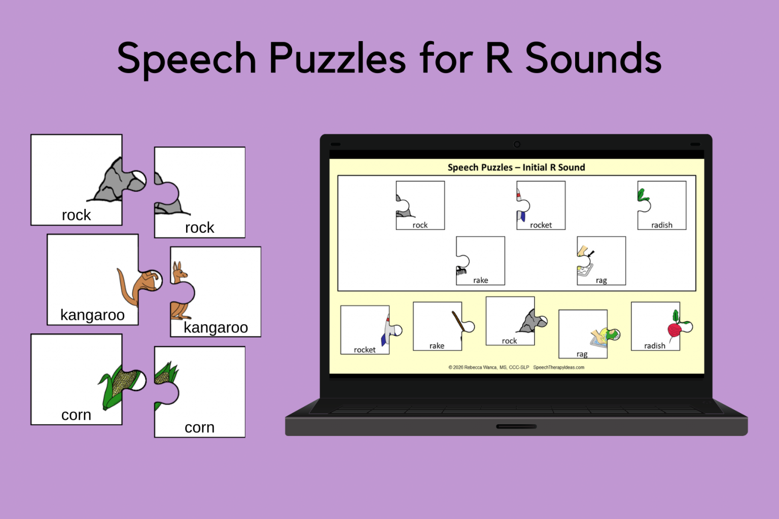Speech Puzzles for R Sounds | Speech Therapy Ideas