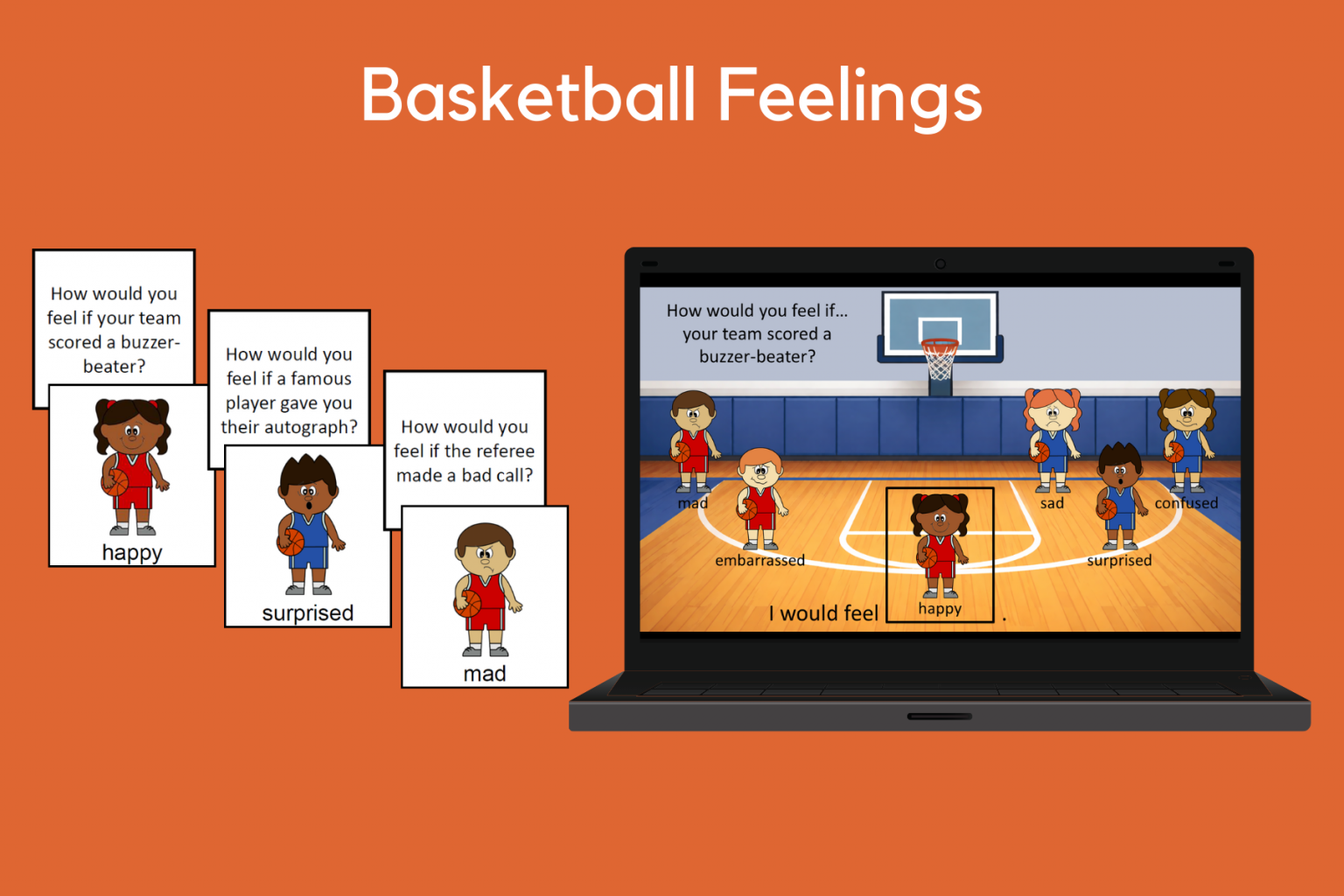 Basketball Feelings | Speech Therapy Ideas