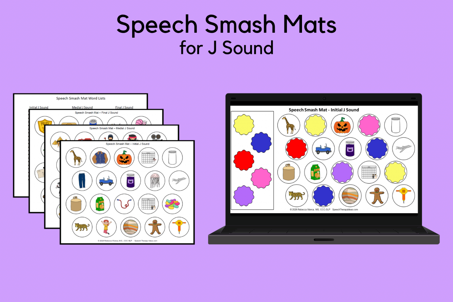 Speech Smash Mats for J Sound | Speech Therapy Ideas